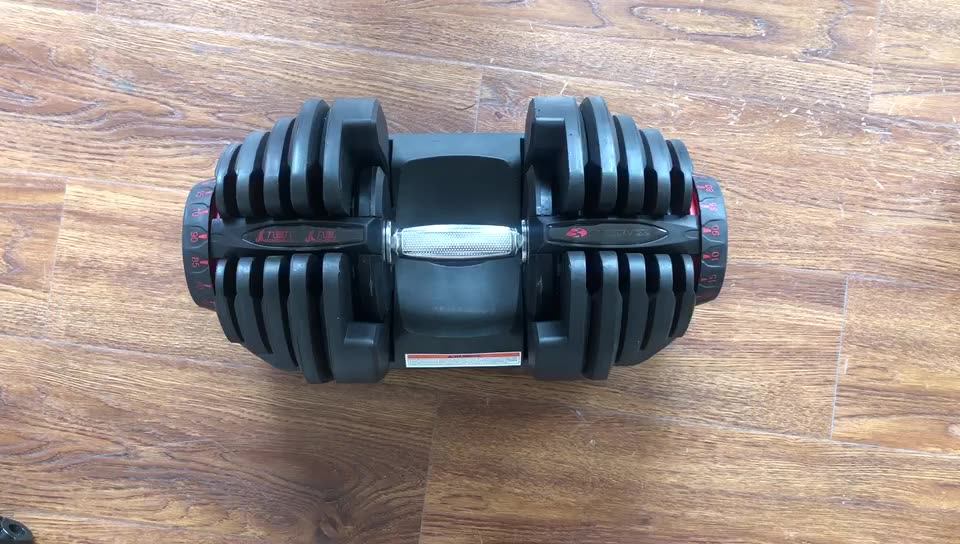 Adjustable Fitness Dumbbells 90lbs Adjustable Dumbbell 40kg Pair Set ...