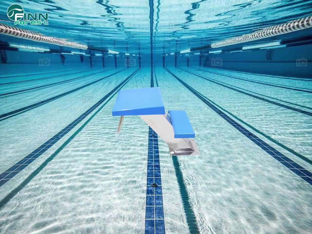 Two Steps Stainless Steel Fina Standards Portable Pool Starting Block ...