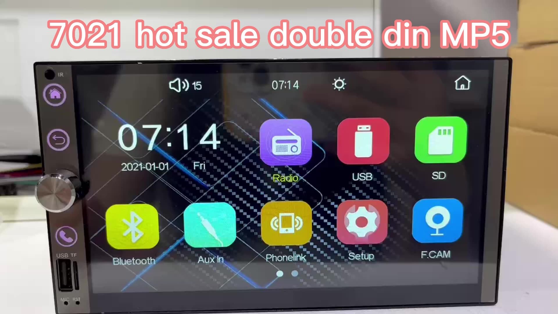 6.95inch Double Din Head Unit Android Ips Touch Screen Car Gps ...