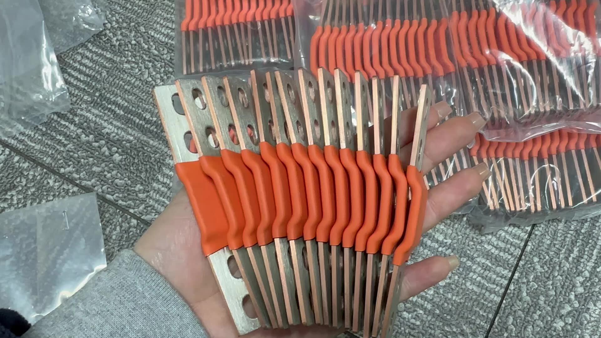 Copper-plated Laminated Flexible Busbar Bus Connector Semi-flexible ...