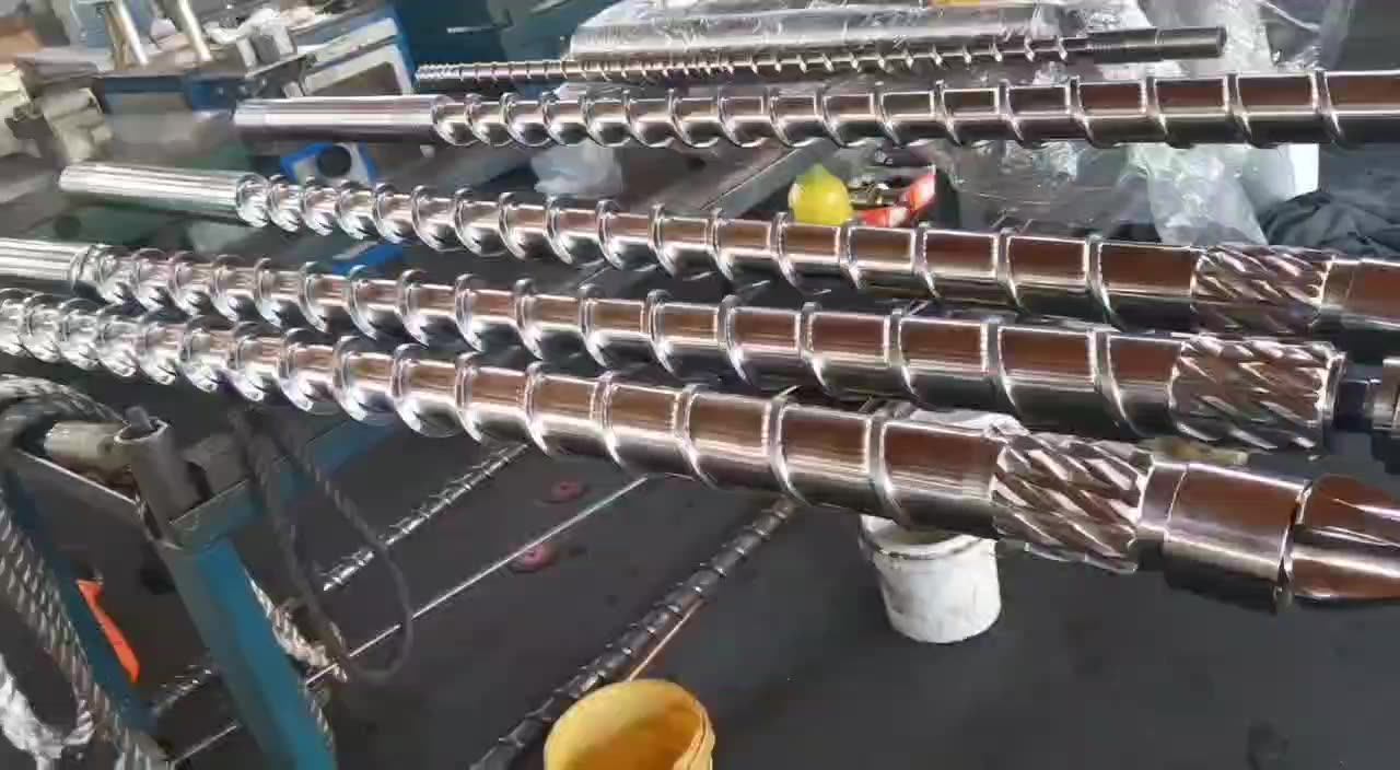 Screw And Barrel Both Bimetallic Plastic Bag Injection Screw Barrel ...