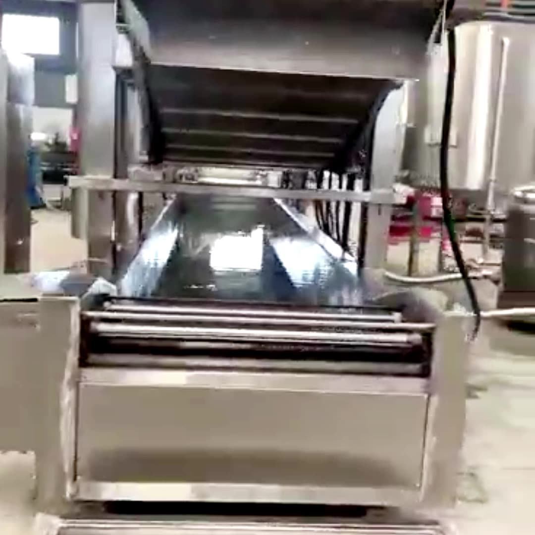 Continuous Conveyor Chip Deep Fryer Falafel Crispy Chicken Broasted ...