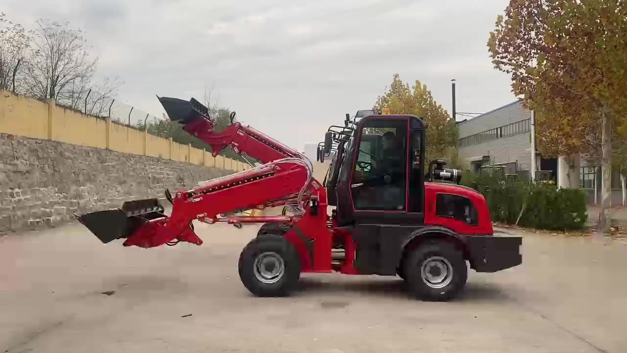 Promotion Small Telehandler Telescopic Front End Wheel Loaders 3 Ton Wheel Loader Wolf Mini ...