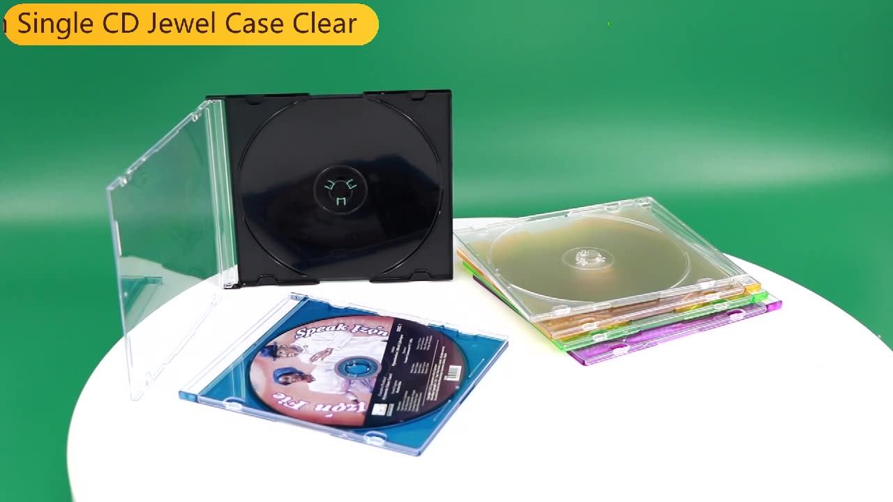 Plastic Packing Storage Music Disc Recorder Bulk Slim Cd Case Ps Clear ...
