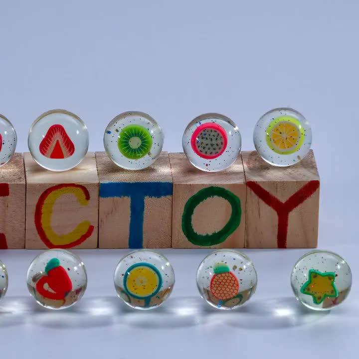 Clear Bouncy Balls Fruit Mini Rubber Bouncing Ball For Party Favor ...