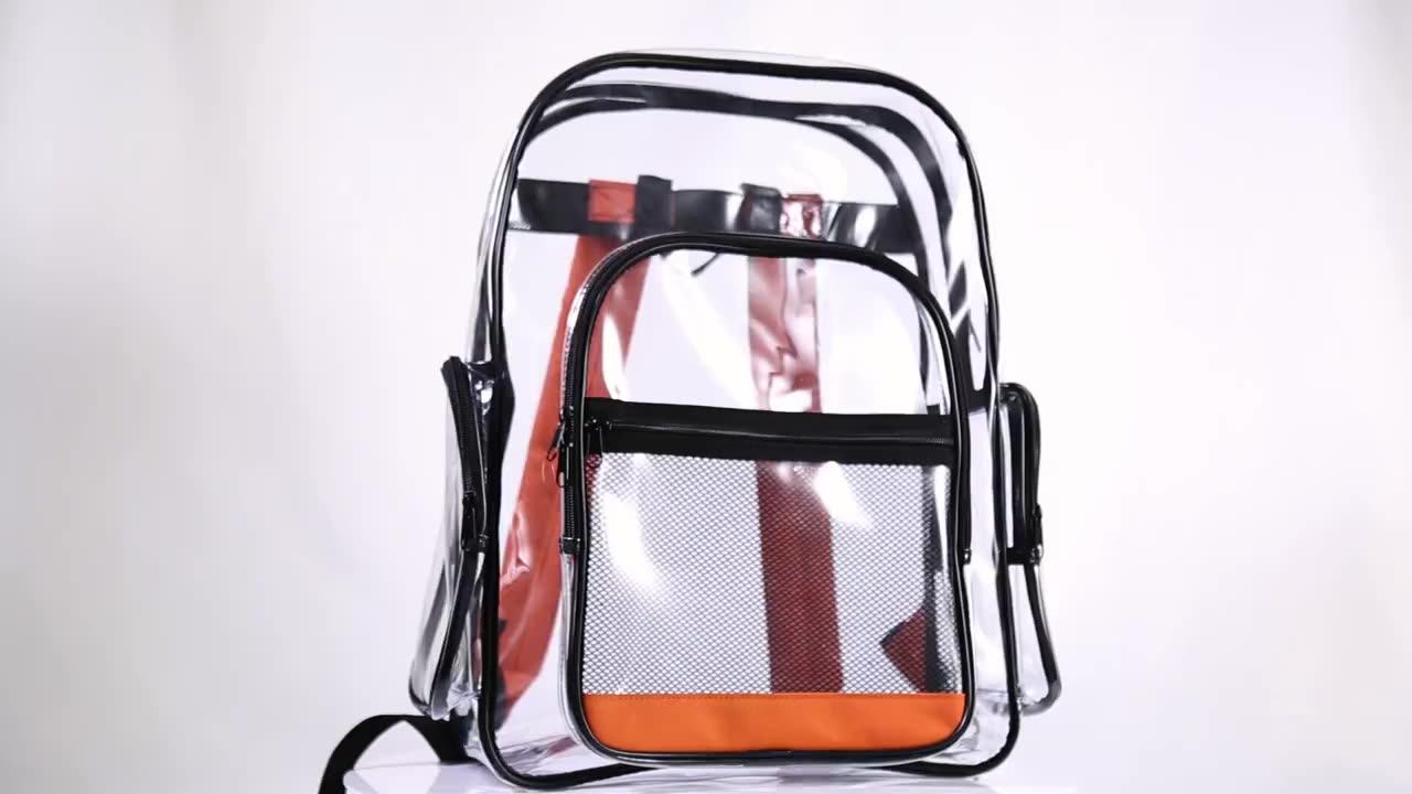 Kids Clear Mini Backpack Plastic Bag School Boys Waterproof Travel ...