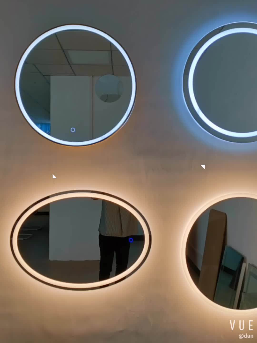 Backlit Smart Touch Sensor Frameless Wall Mounted Led Full Length ...