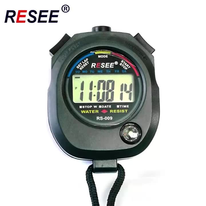 Resee Factory Custom Round Stop Watch Timer Alarm Waterproof Sports Big ...