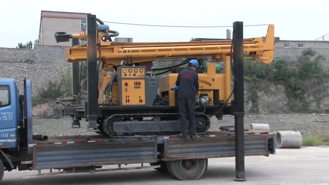 Forage De Puits Machine Apcom 800 700 M Rotary Crawler Mounted Well ...