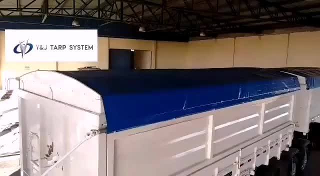 Watertight Dependability Side Roll Tarp System For End Dump Trailers ...