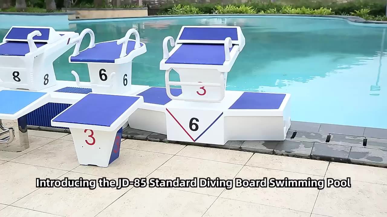 Competitive Fiberglass Swim Starting Block Diving Platform For Swimming ...