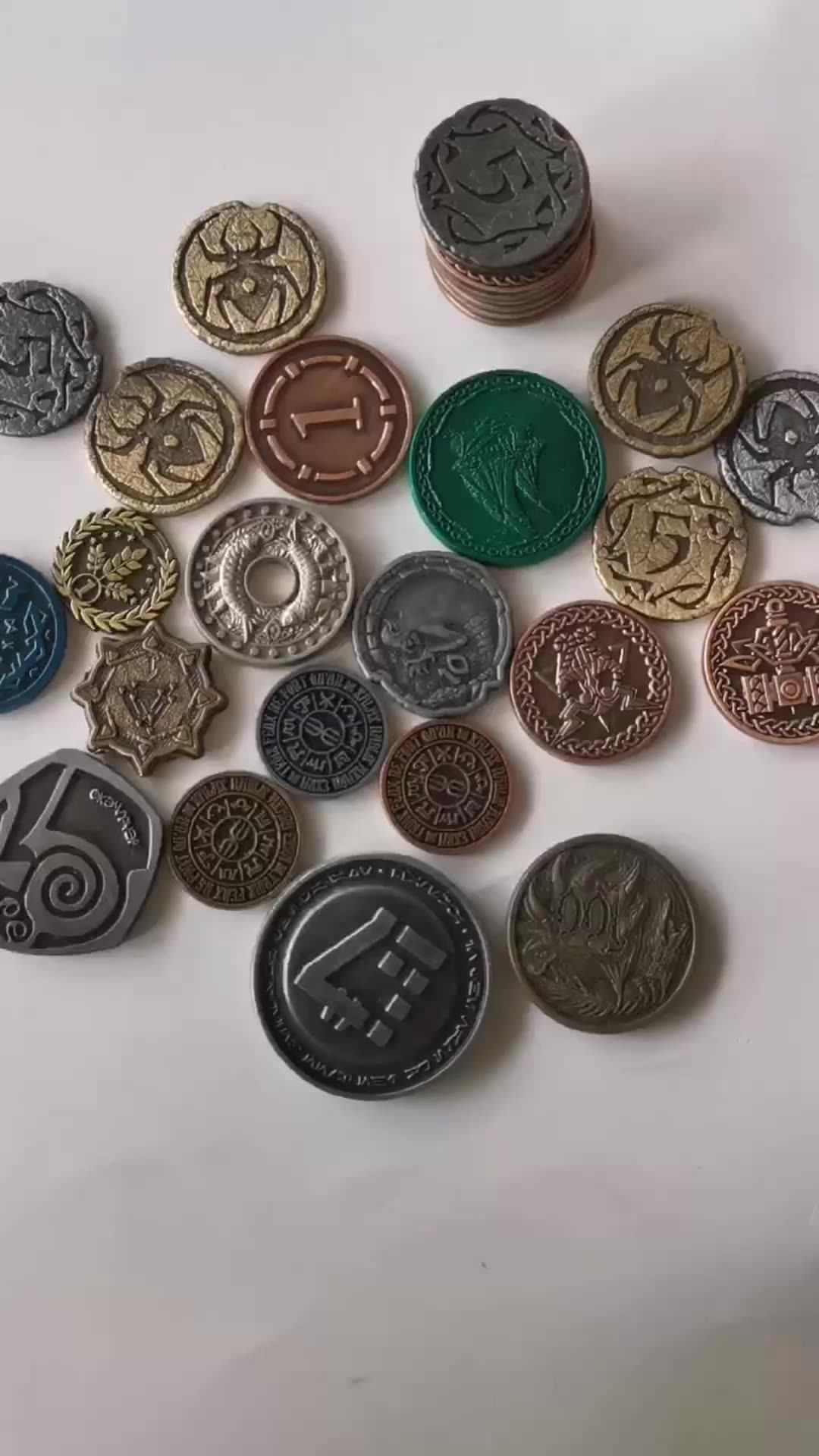 Custom Made Metal Game Tokens Personalized Game Souvenir Gold Plated ...