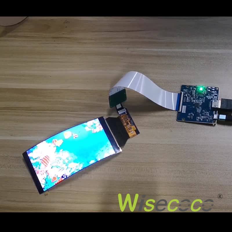 1920 × 1080 6インチ曲面スクリーンpaper薄型フレキシブルなamoledディスプレイ360度foldable Rollable ...