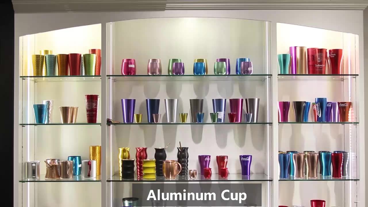 Klp Aluminum Colored Tumblers Cups Multicolor Drink Beer Mug Aluminum ...