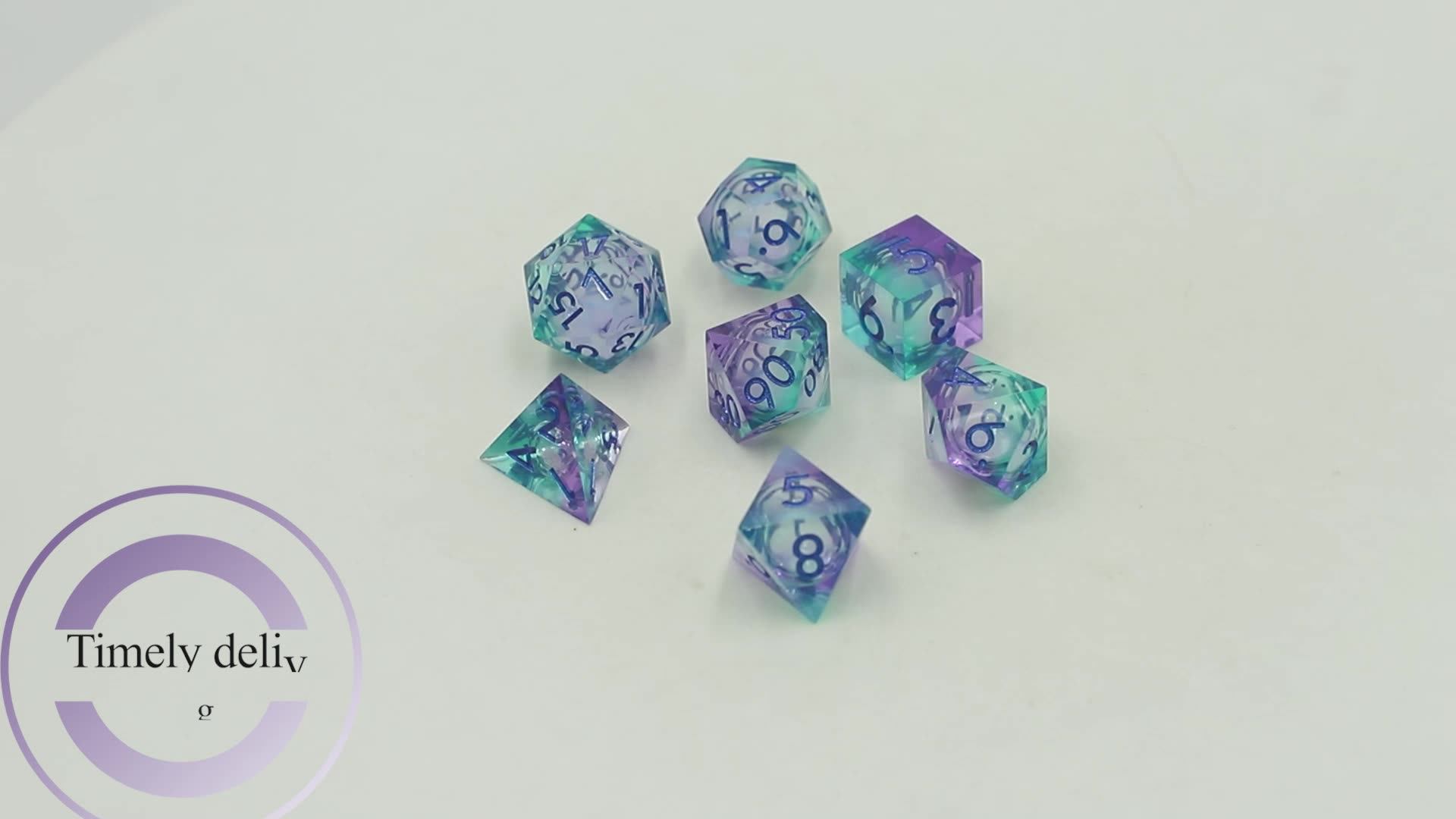 Board Game Rpg Custom Dice16mm Dnd Polyhedral Sharp Edge Flake Dice ...