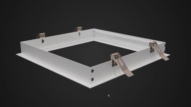 Aluminum Led Panel 300x300 600x600 Frame Recessed Mounted Frame For ...