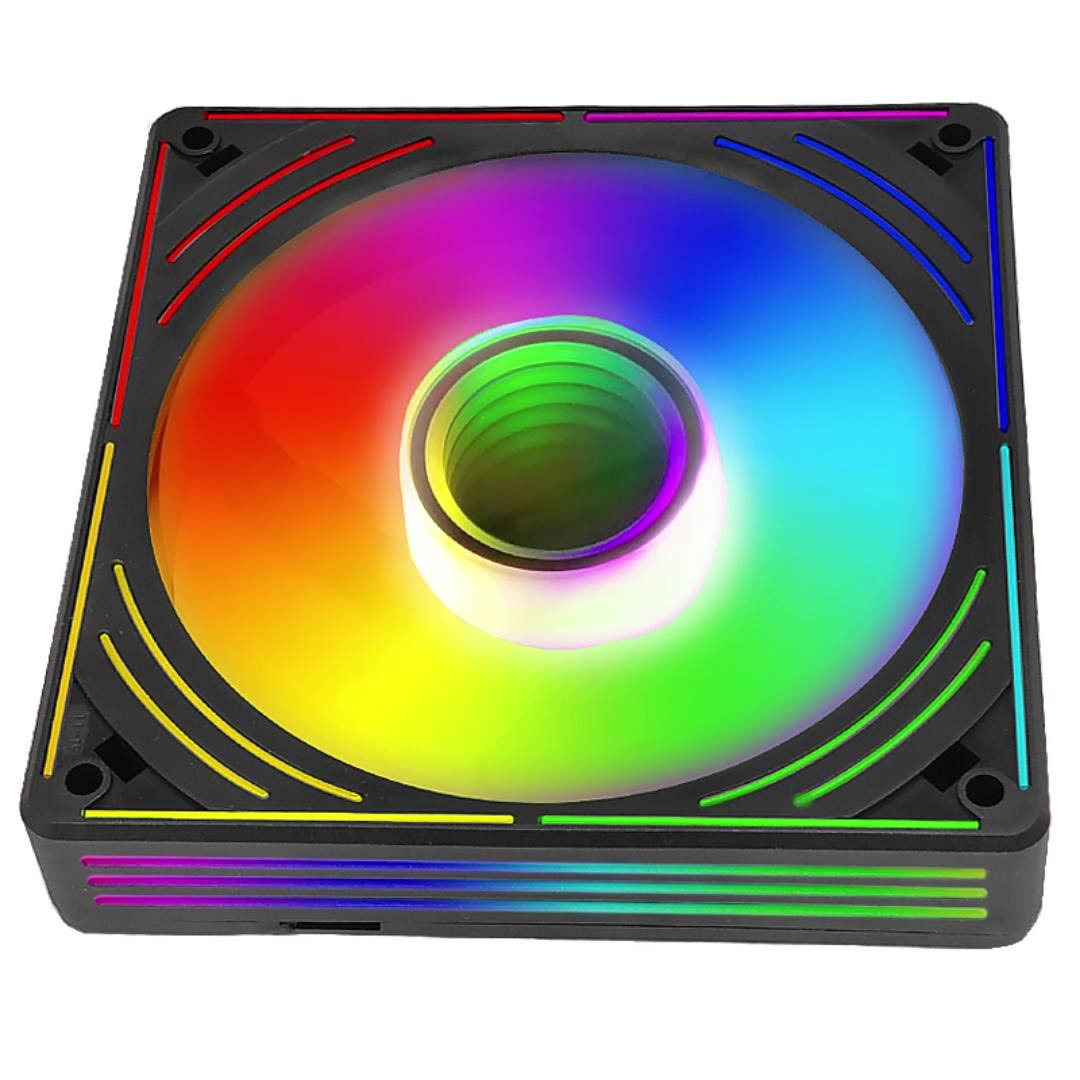 Manmu Pc Case Rgb Cooling Fan Rgb Fans For Pc Cooling 120 Mm High Rpm 12 Voltage Cpu Cooling ...
