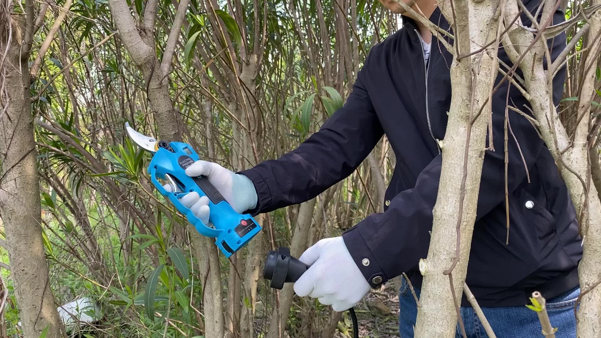 40mm 25v Cordless Power Pruner Rechargeable Battery Powered Hand ...