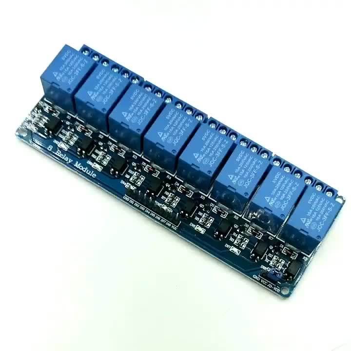 Factory 8 Ways 5v 10a Relay Module Optocoupler Isolated Vcc Gnd 5v 8 ...