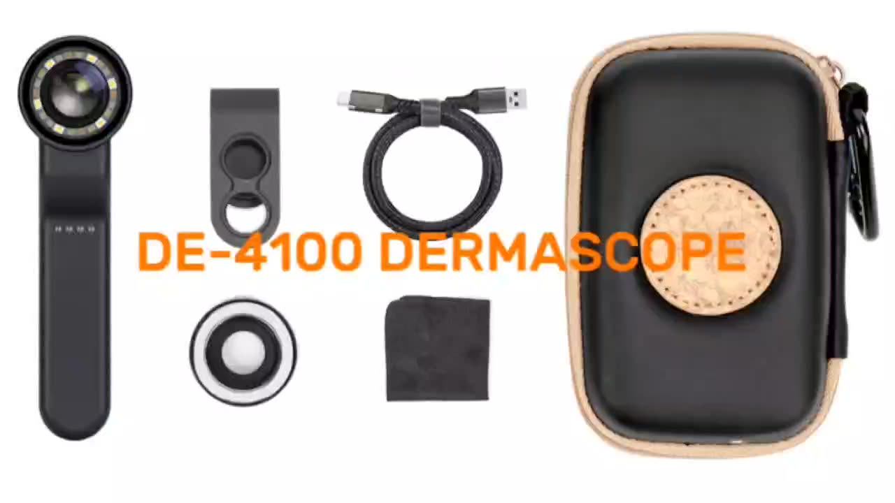 Iboolo De-4100 Advanced Handheld 10x Magnify Medical Dermatoscope For ...