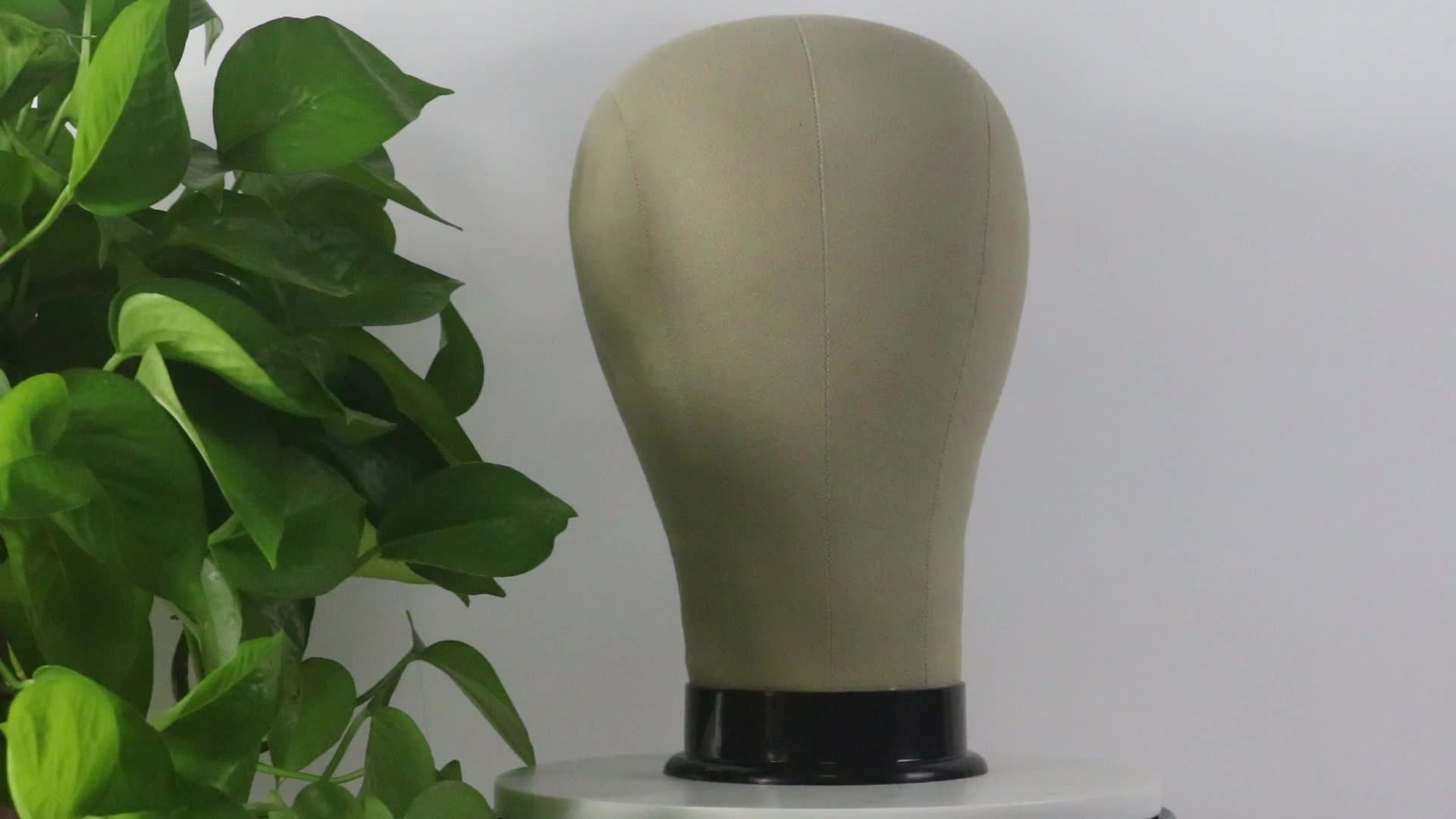 21" 22" 23" 24' Cork Canvas Block Head Professional Mannequin Dome Head ...