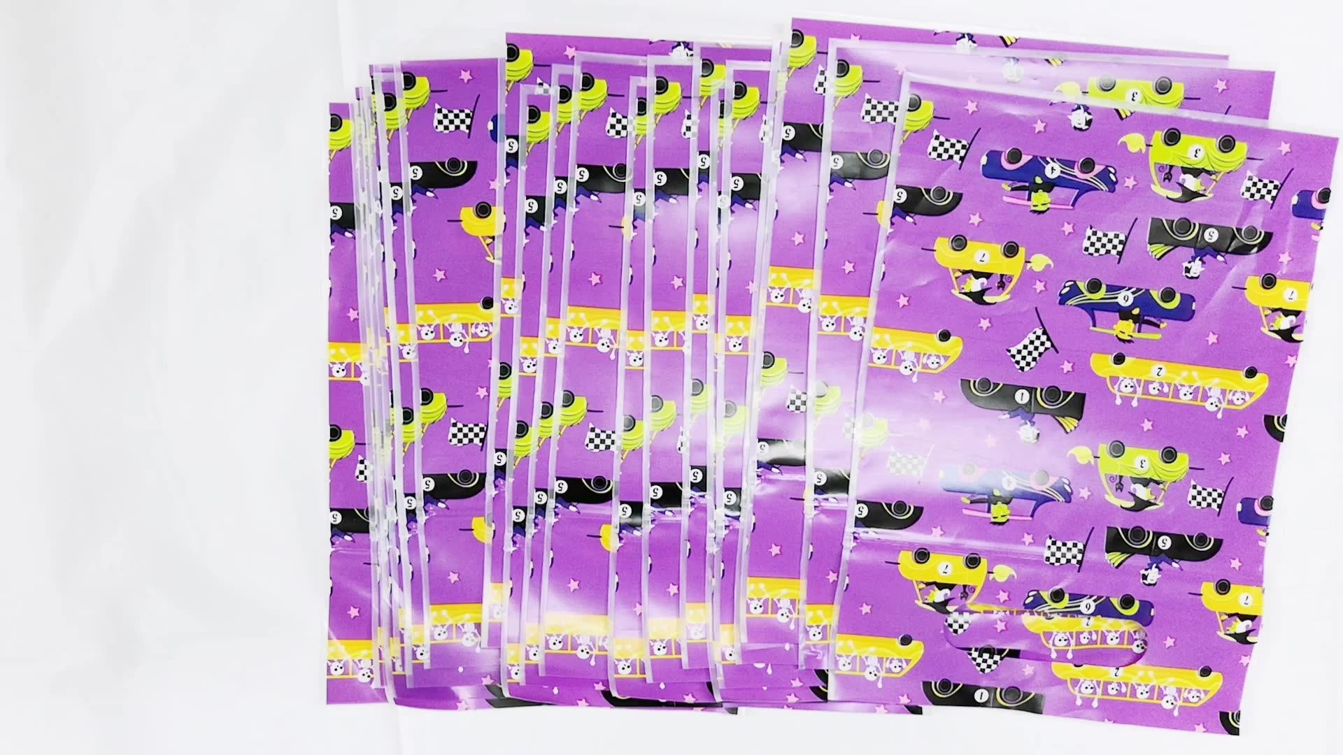 White Plastic Packaging Merchandise Bag With Die Cut Handle 9" X 12 ...