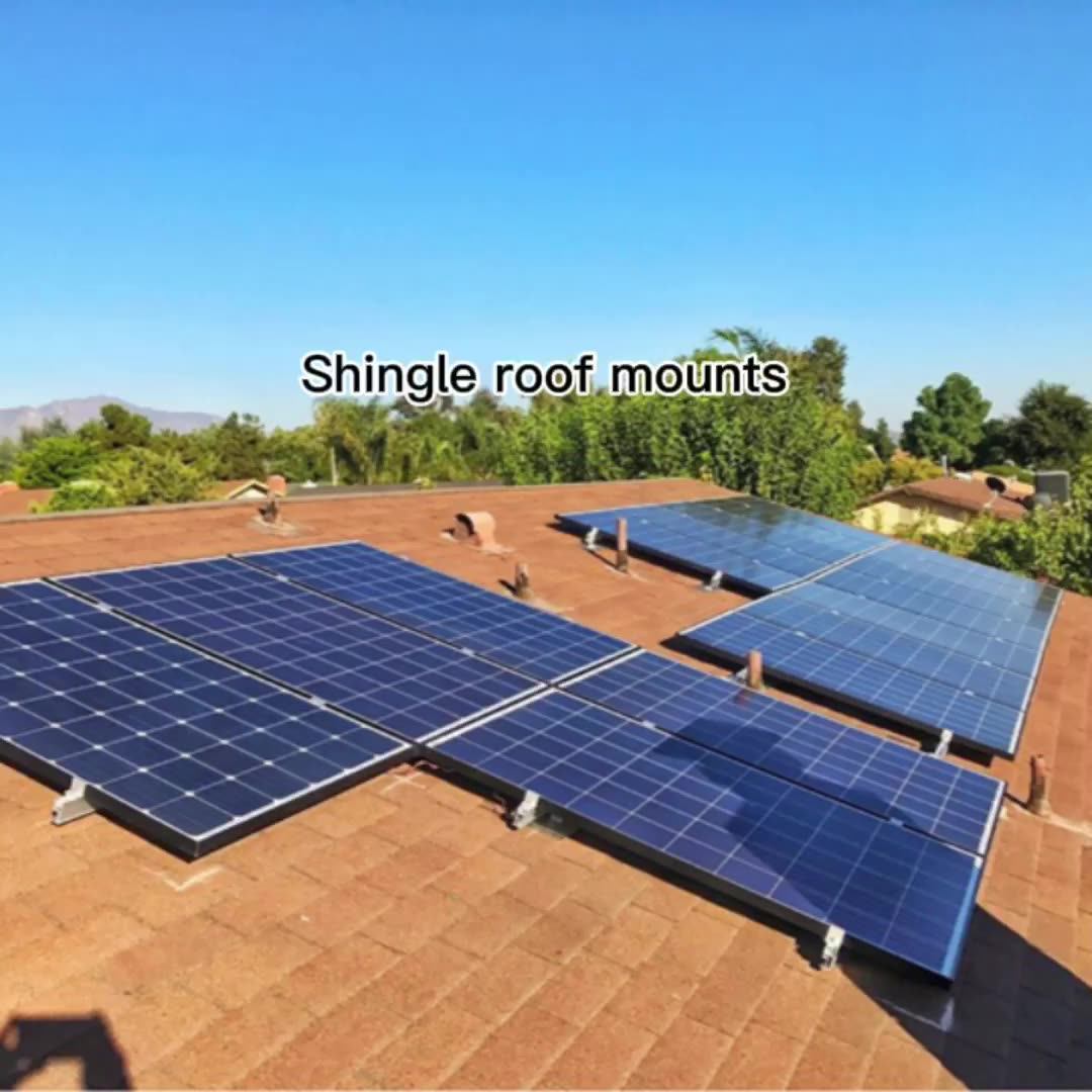 Roof Integrated Solar Panel Mounting System Solar Shingle Roof Mount ...