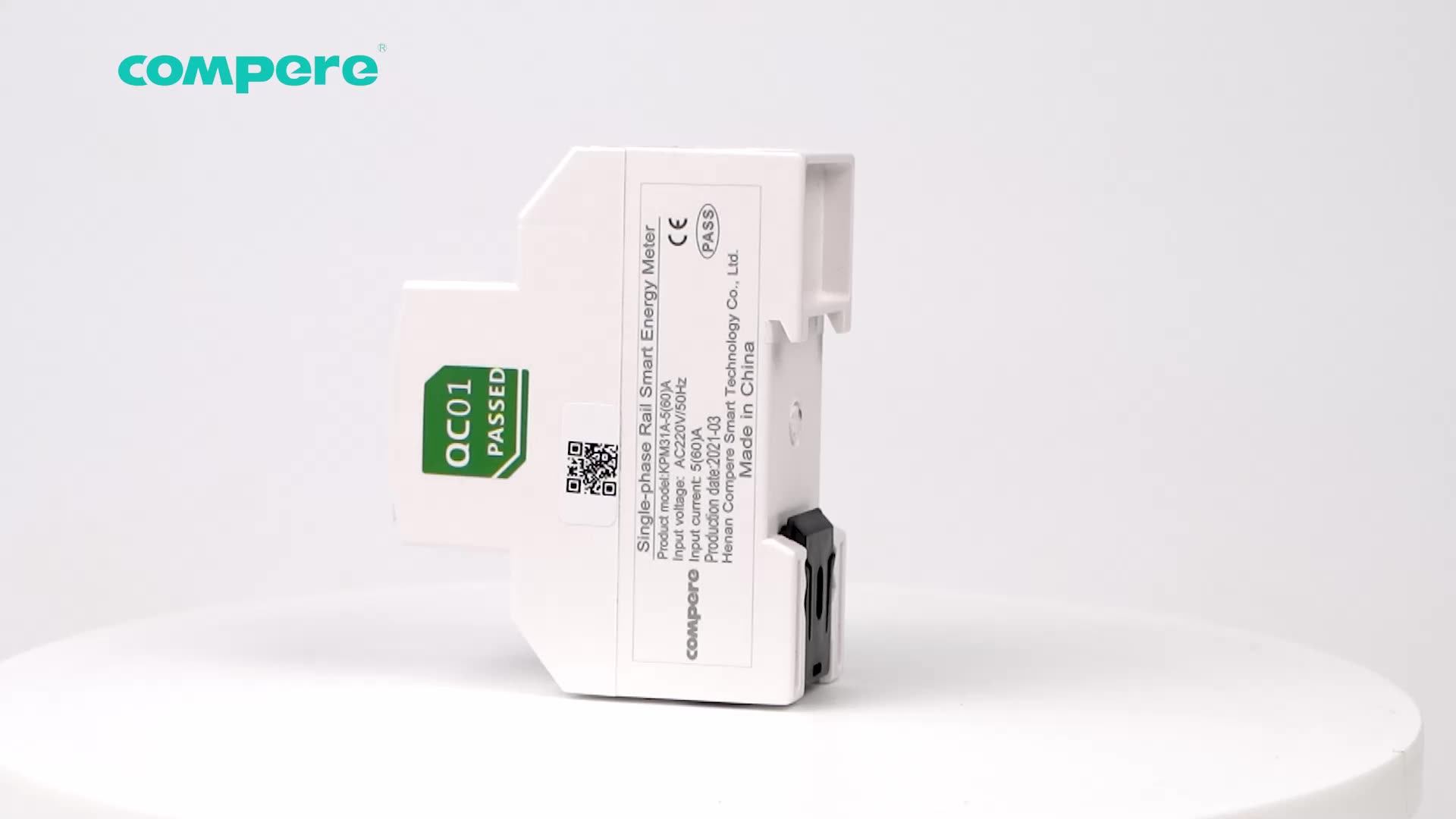 Amr Remote Control Energy Meter Wifi 60a Single Phase Ac Kwh Meter ...