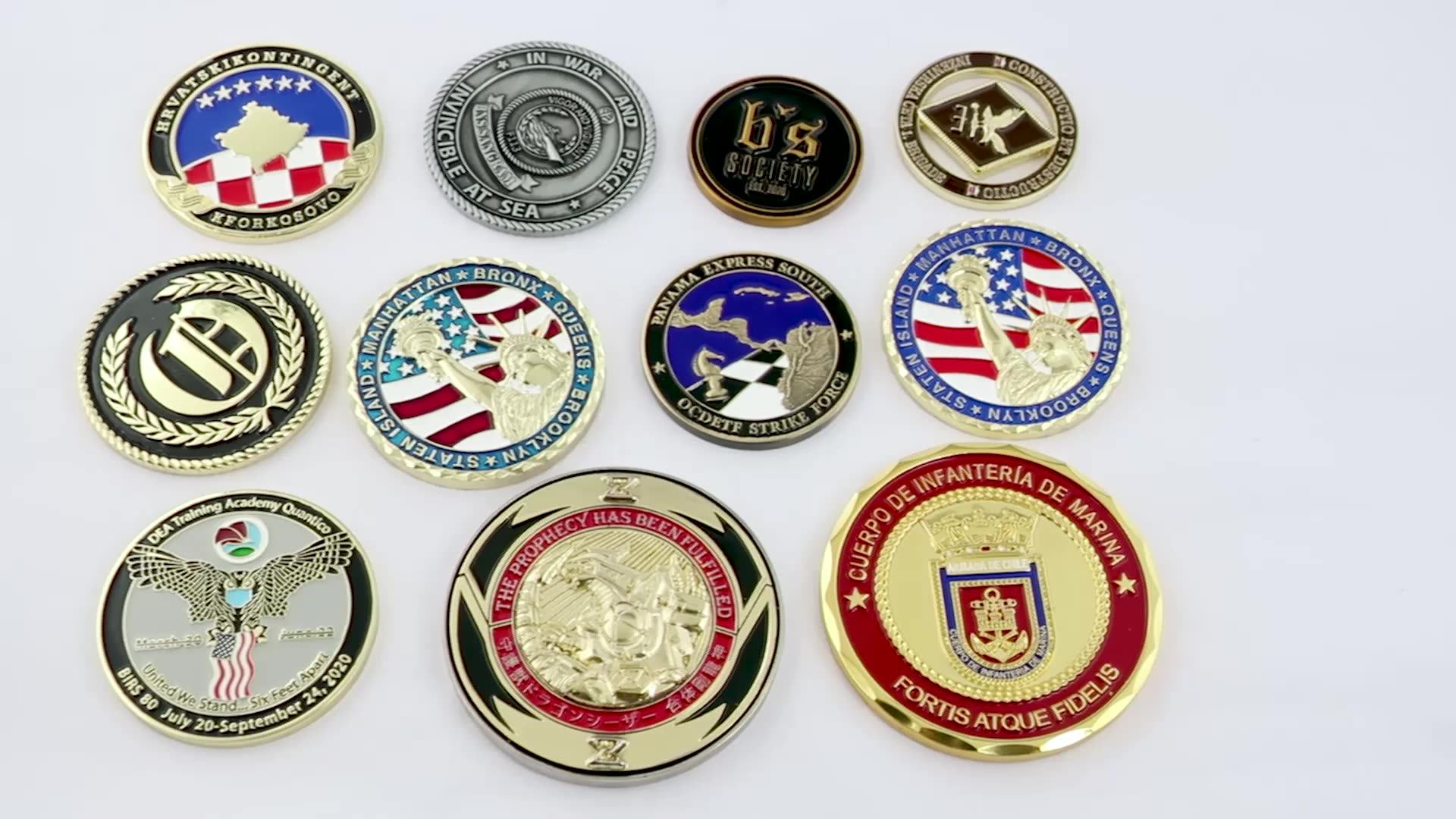 Manufacturers Custom Metal Plated Gold Silver Rounds Brass Copper ...