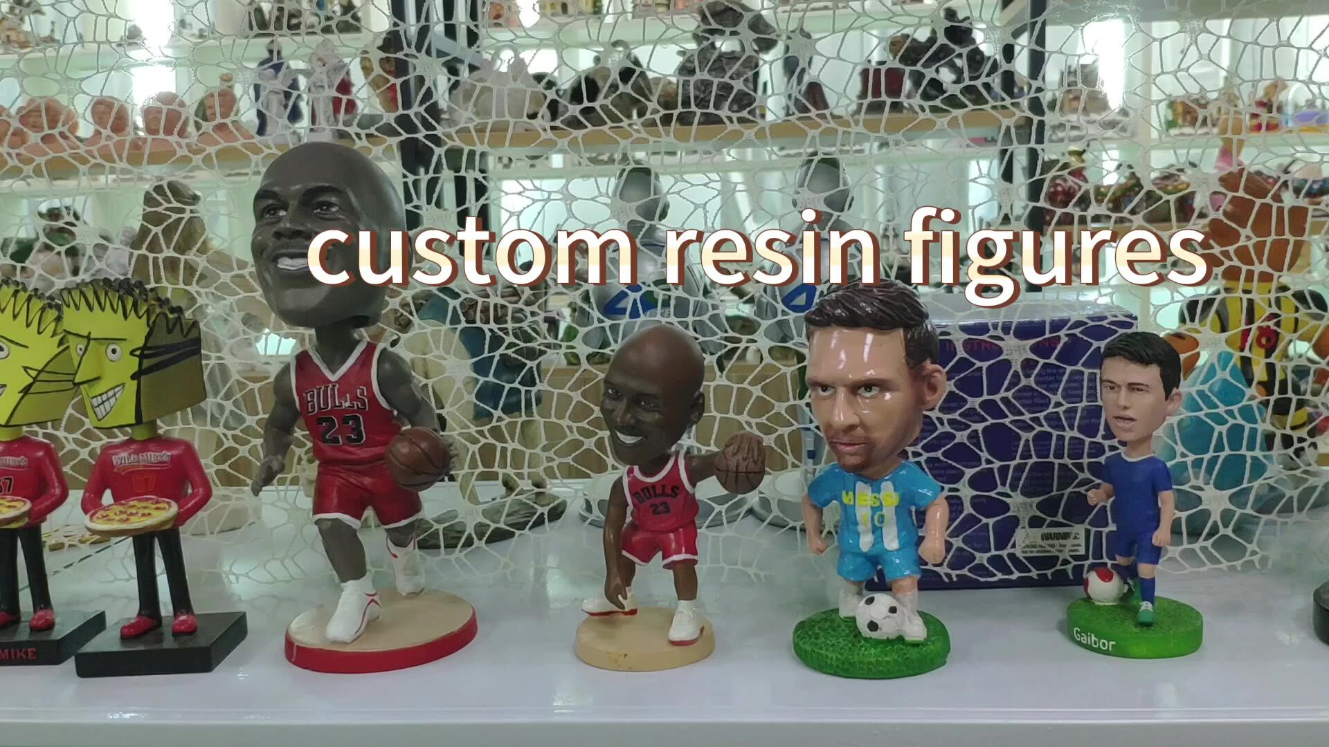 Custom Resin Crafts Bobblehead Doll Figurines Soccer Football Player ...