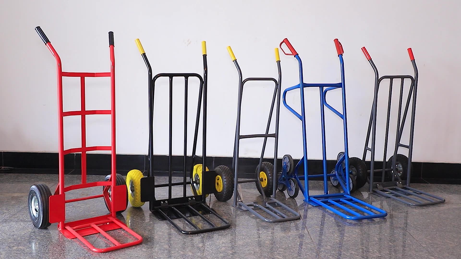 Portable Two Wheel 250kg Load Hand Heavy Duty Industrial Trolley Truck ...