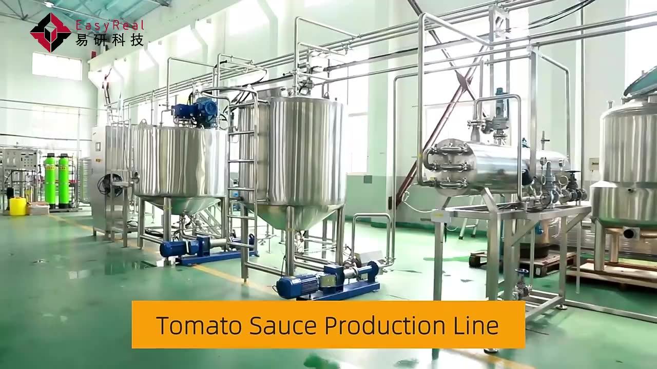 Small Automatic Processing Line To Make Tomato Sauce Product Tomato ...