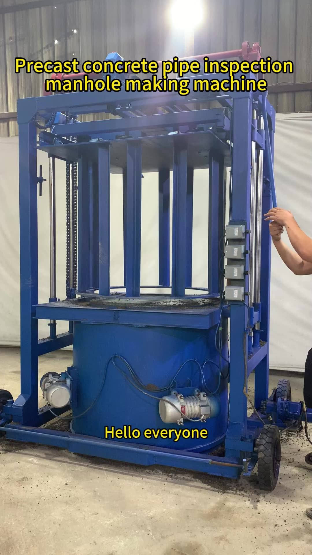 Jumbo Large Precast Concrete Inspection Manhole Molding Machine ...