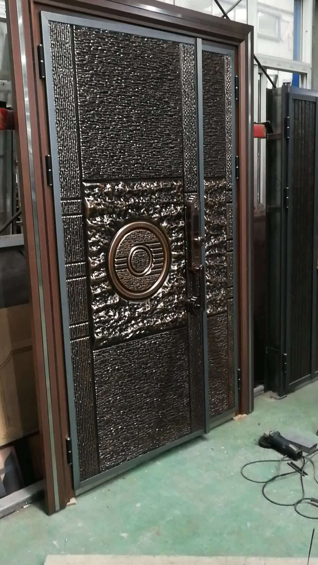 German Front Designs Aluminum Casting Doors Metal Entrance Mom-son Door ...