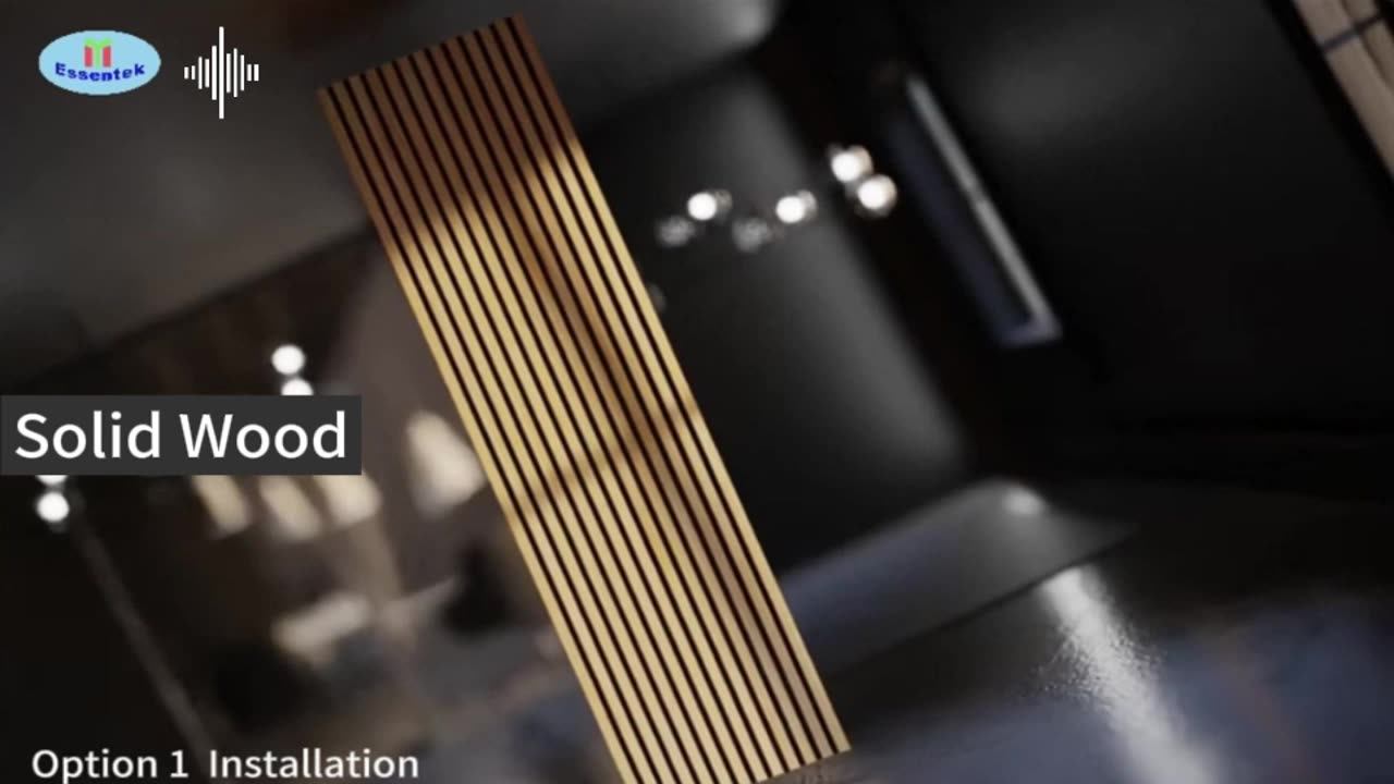 Office Studio Akustik Wooden Slat Wall Panels Sound Proof Wall Panels ...