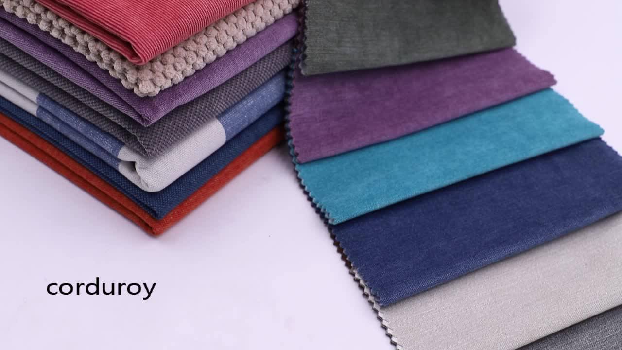 Wide Wale 100% Polyester Corduroy Fabric For Sofa Upholstery - Buy ...