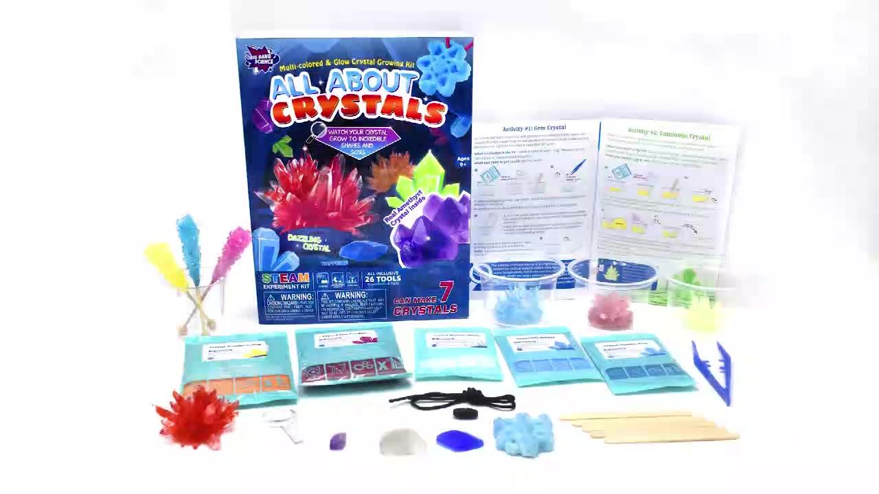 National Geographic Crystal Growing Science Experiment Kit For Kids ...