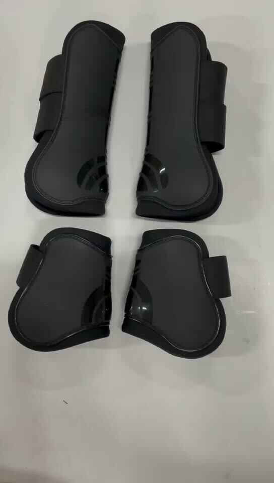 Wholesale Horse Leg Protector 4pcs Pu Horse Front Hind Leg Boots Horses ...
