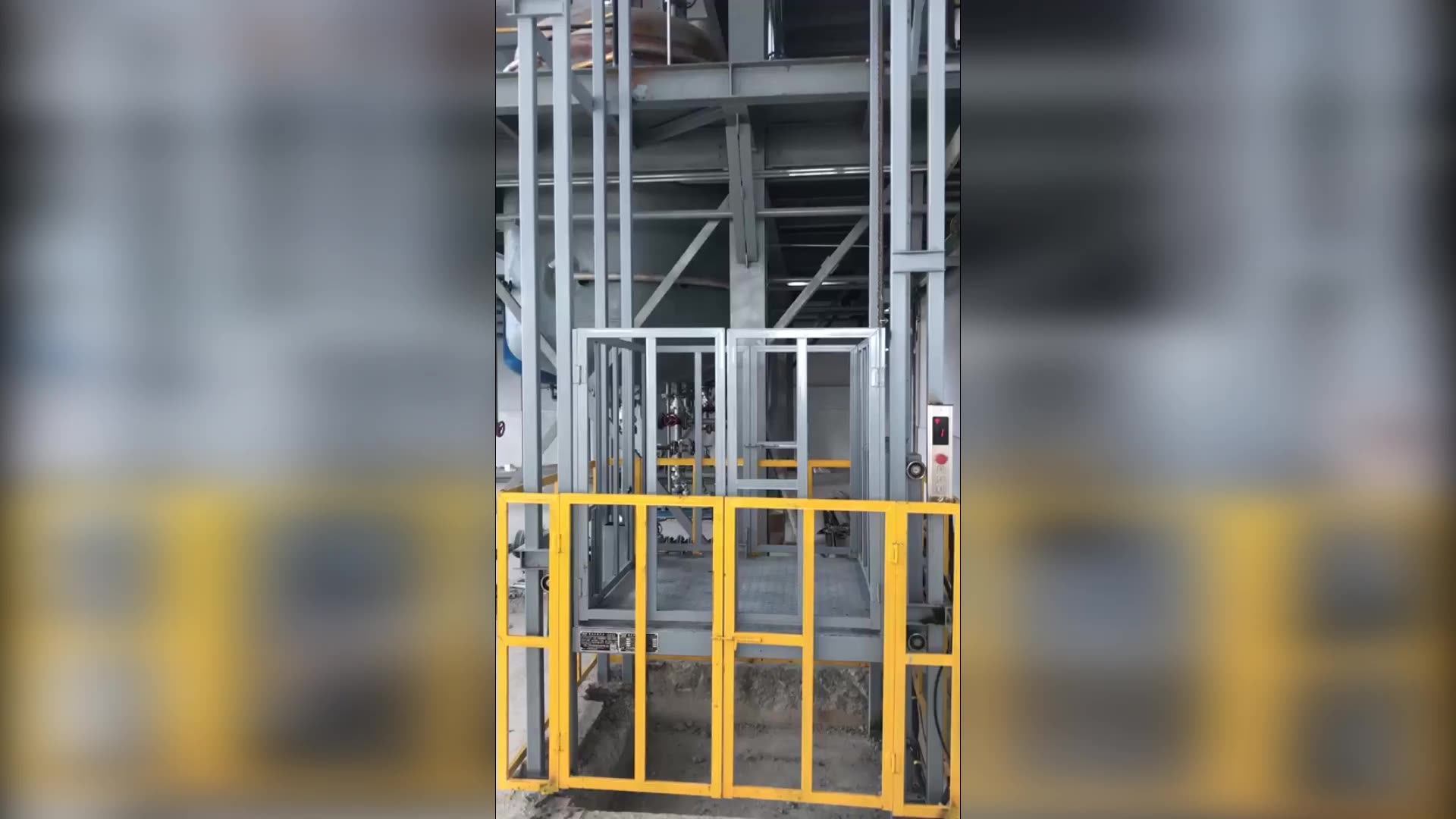 1000kg Mini Cheap Cargo Lifting Platform Hydraulic Cargo Lift Freight ...