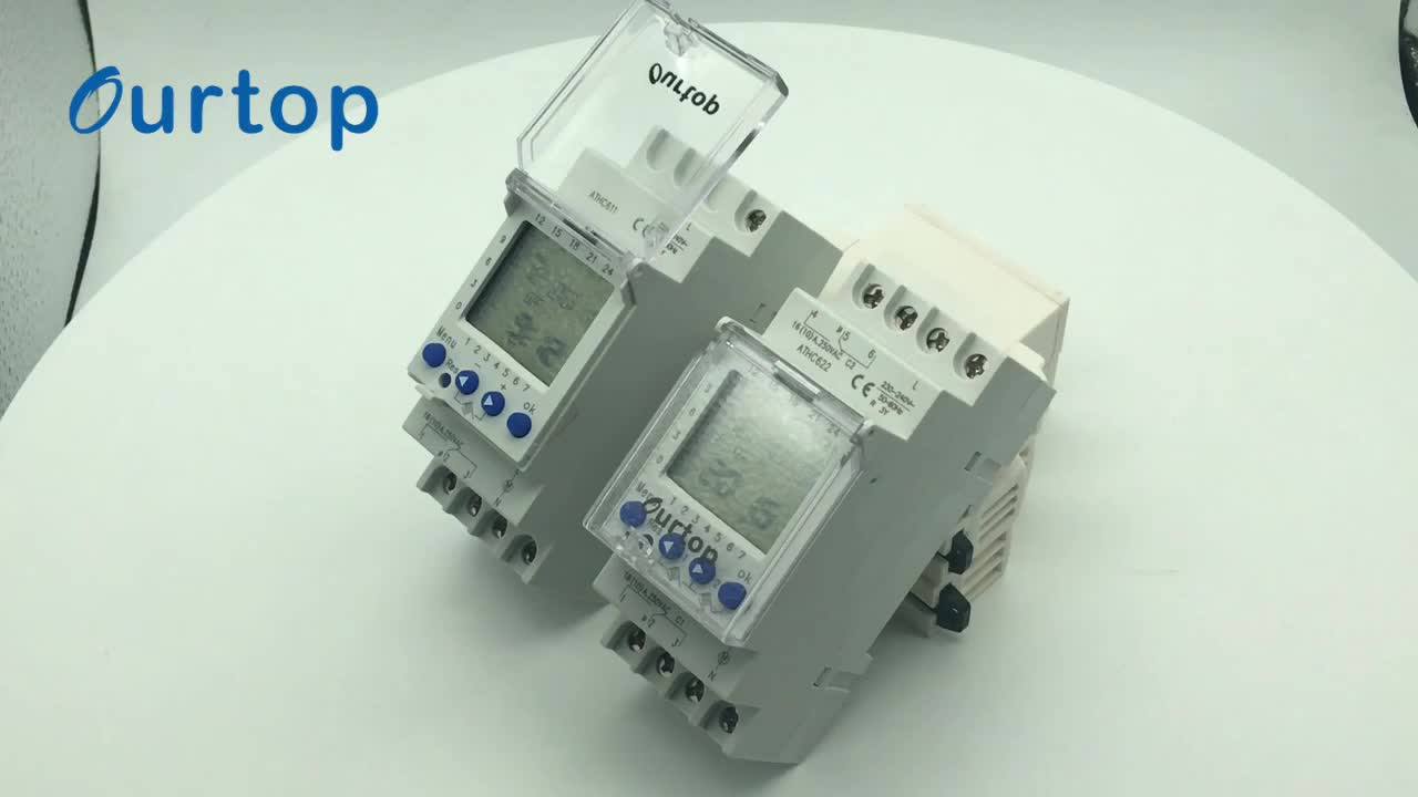 Ourtop Electric 24h Weekly Digital Programmable Timer Switch 200-260vac ...