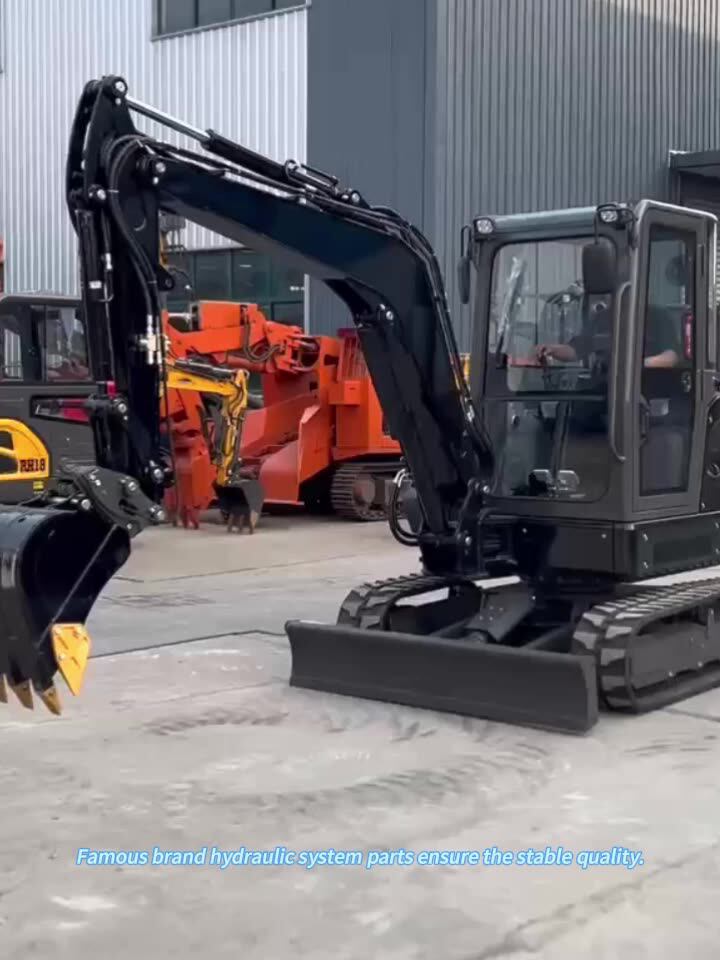 3.5ton Fully Hydraulic System Pilot Operated Crawler Excavator With A ...