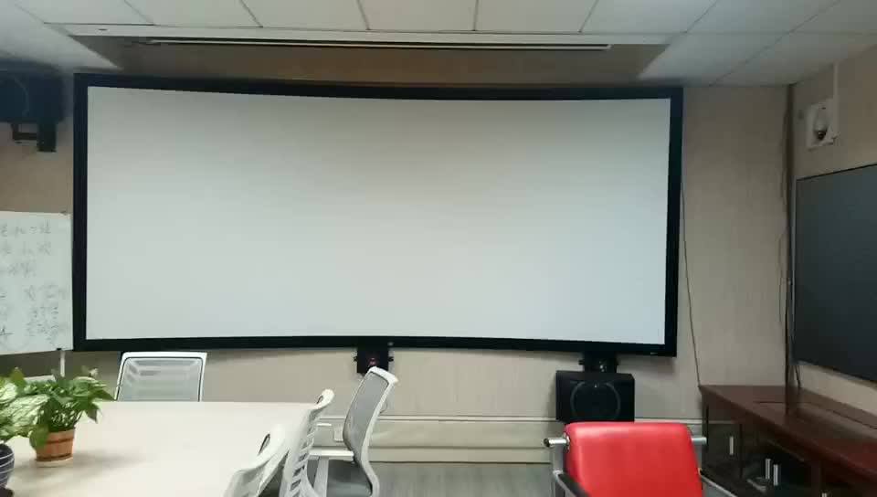 180 Inch Wide View Degree Curved Fixed Frame Projection Screen For 3d ...