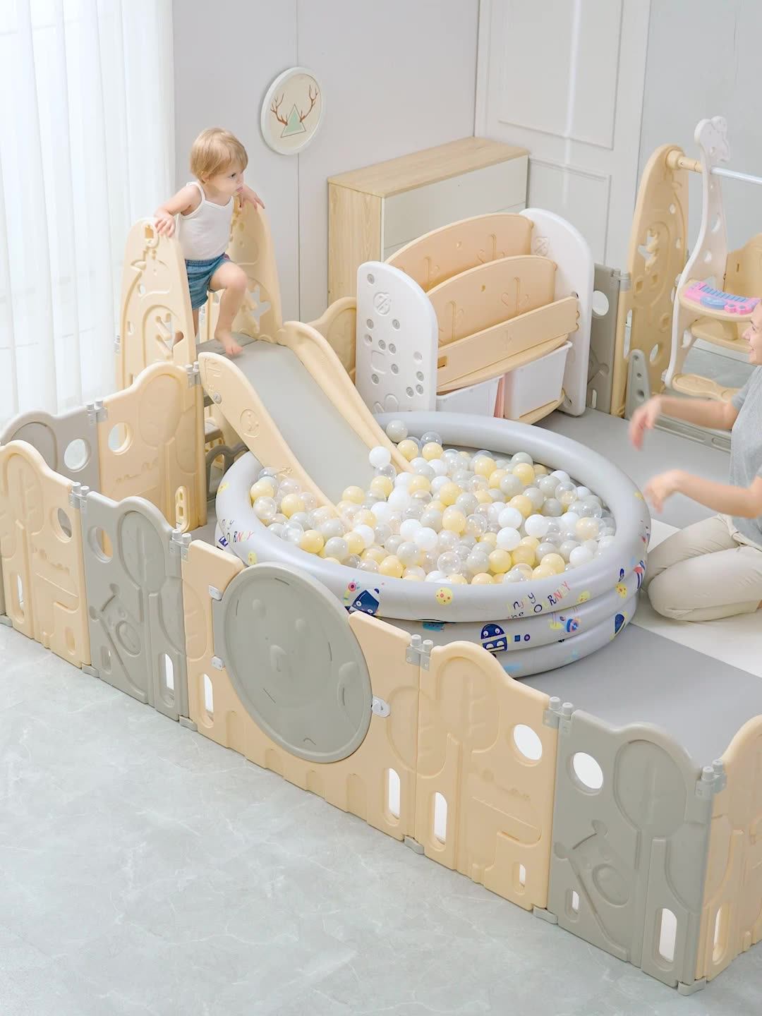 Folding Storage Colorful Oem Kindergarten Furniture Child Fence Playard ...