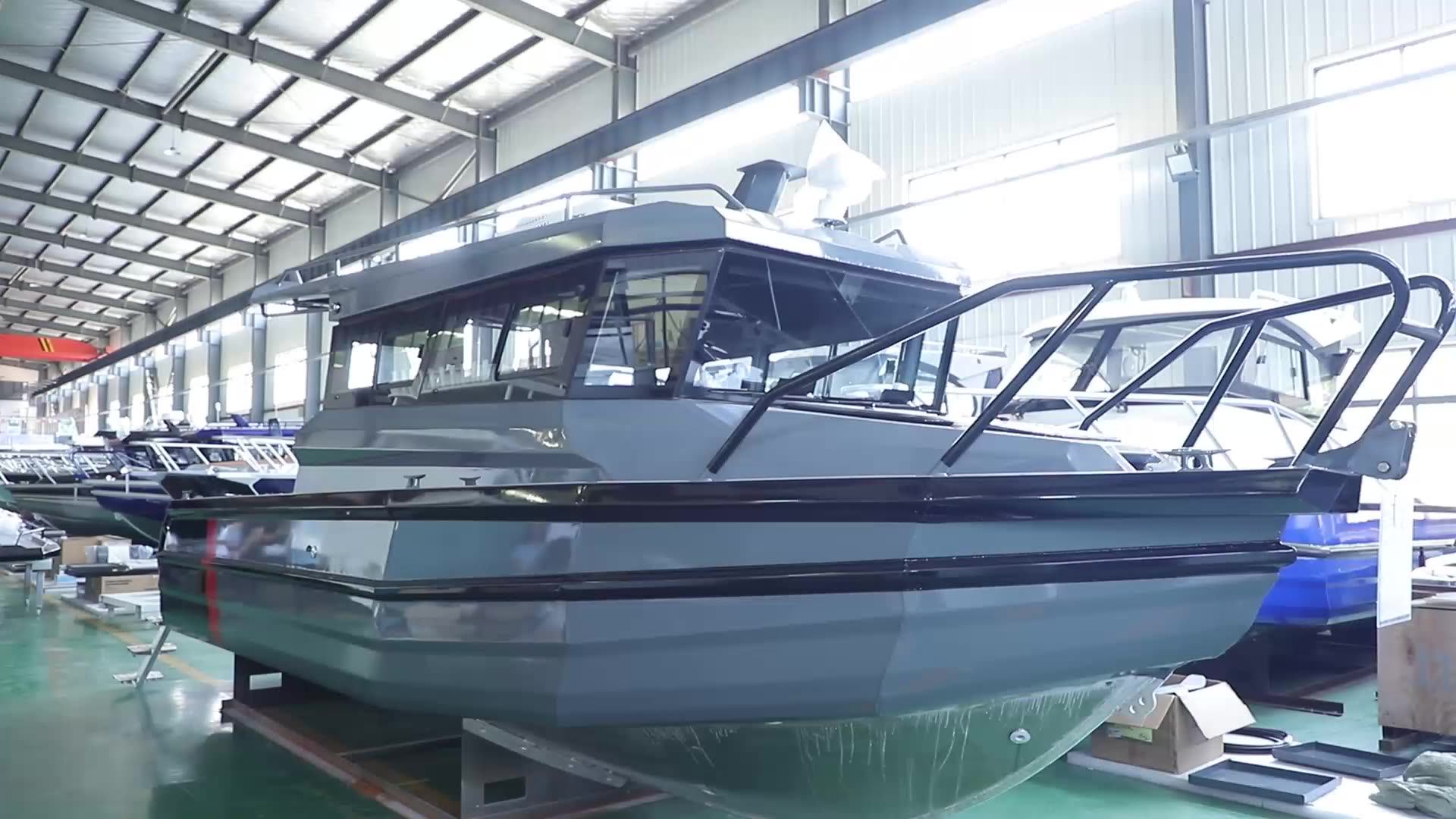 New Deep V 7.5m Cabin Cruiser Speed Boat Aluminium Ocean Fishing Boat ...