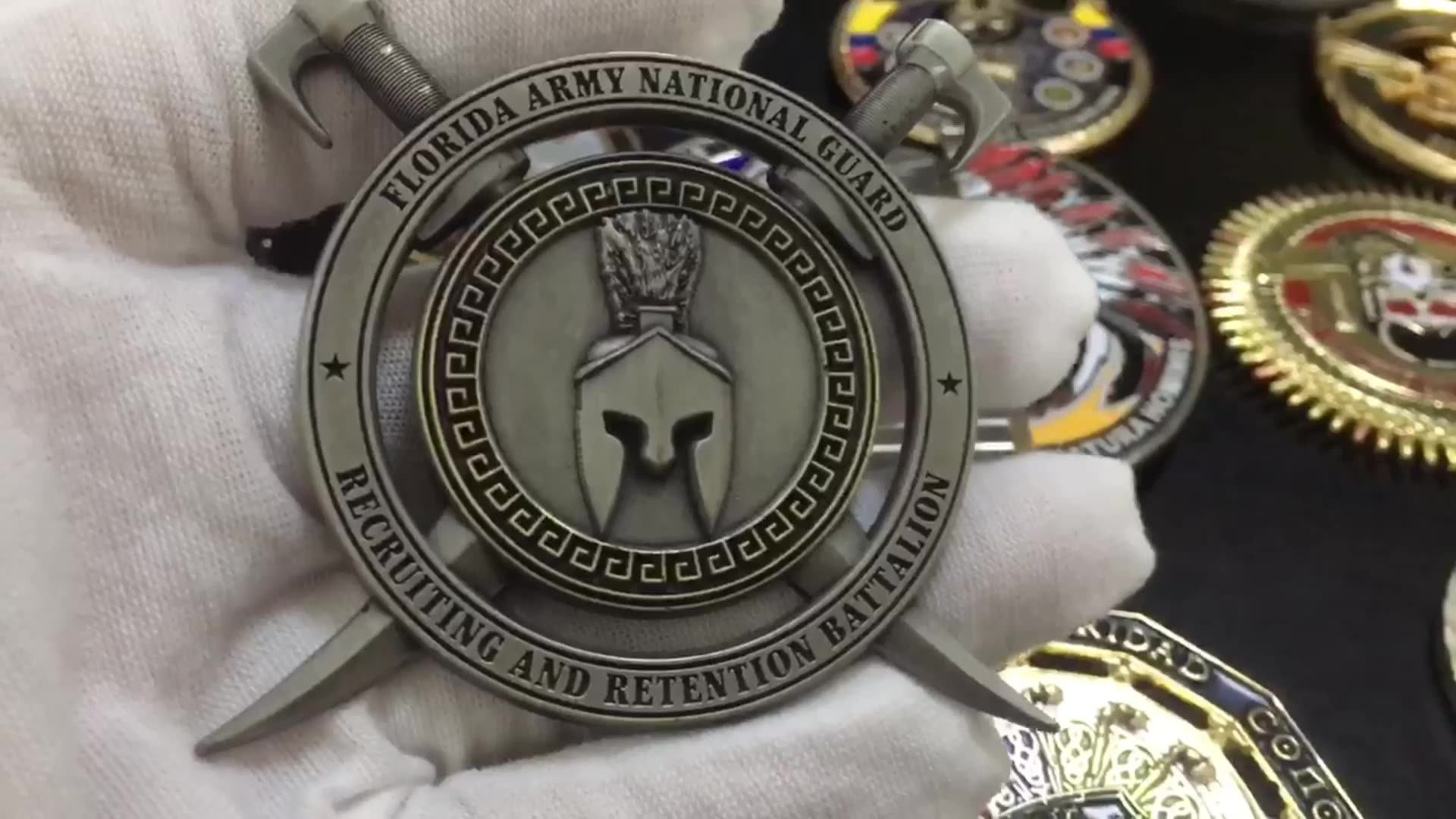 High Quality Armor Of God Commemorative Coin Standing Firm Custom Made ...