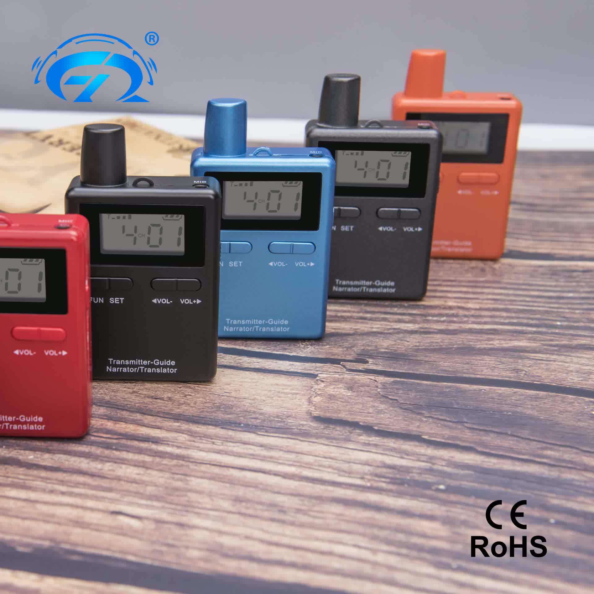 Rich Age Long Distance Radio Guides Transmitter And Receiver For Museum ...