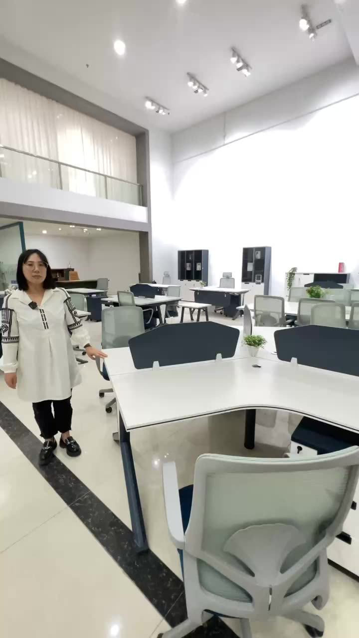 Luxury Staff Office Desk With Drawer Workstat Modular Wooden Office ...