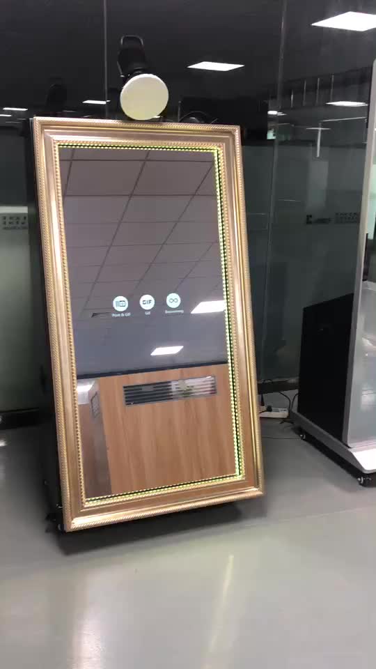 43" Touch Screen Monitor Photo Booth,62" Selfie Magic Mirror Photo Booth Machine Kiosk,Photo ...