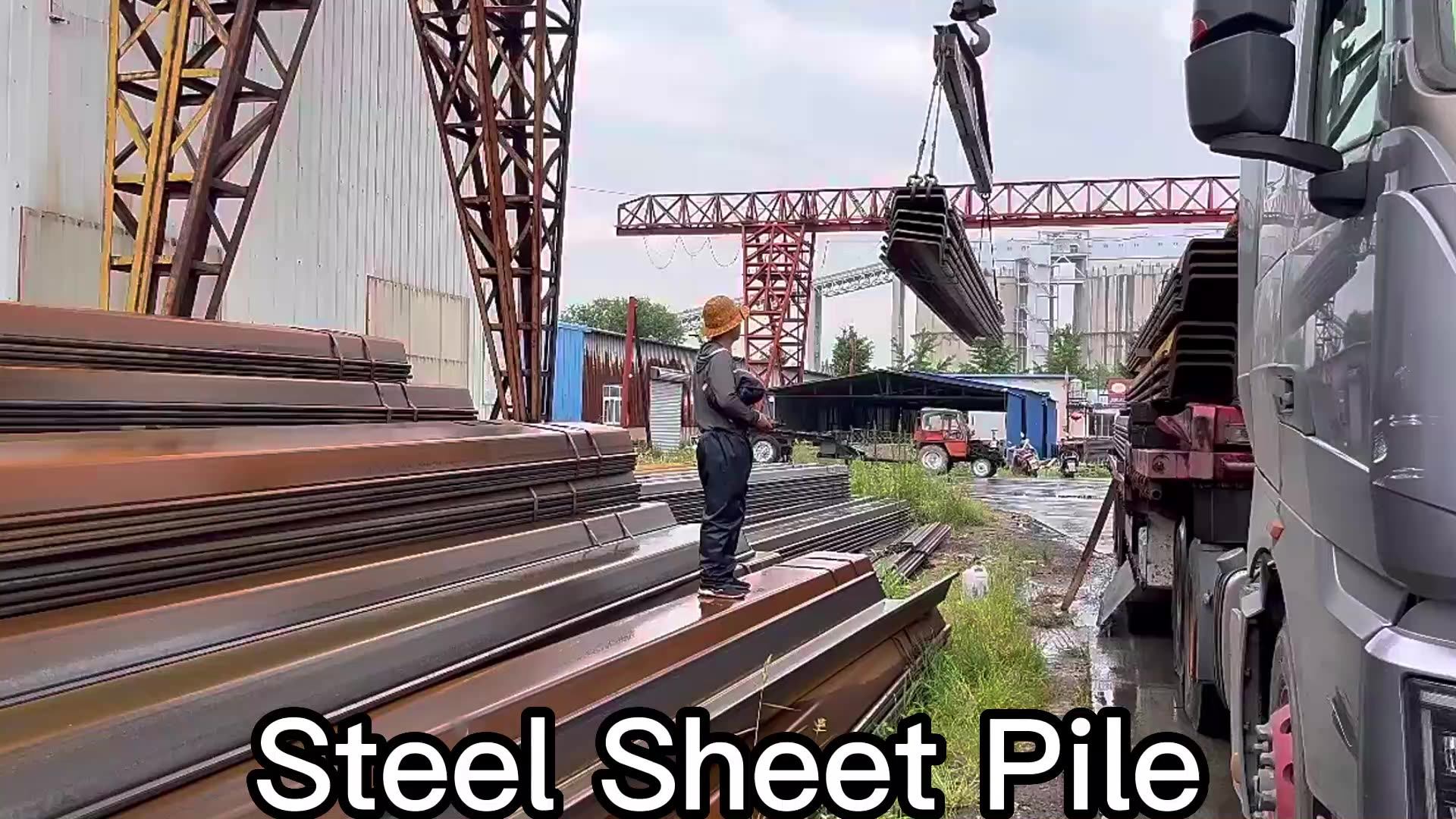 Larsen Steel Sheet Pile S275/s355 Z-shaped Carbon Steel Sheet Pile Hot ...