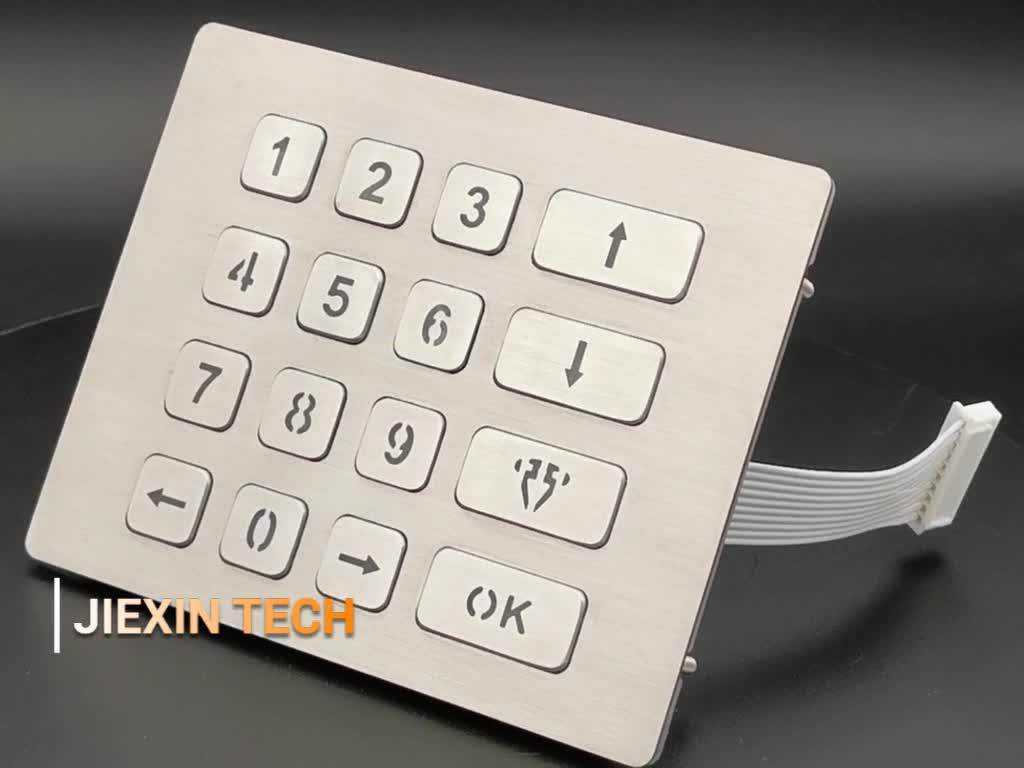 16 Key 4*4 Waterproof Matrix Led Numeric Backlight Security Door Lock ...